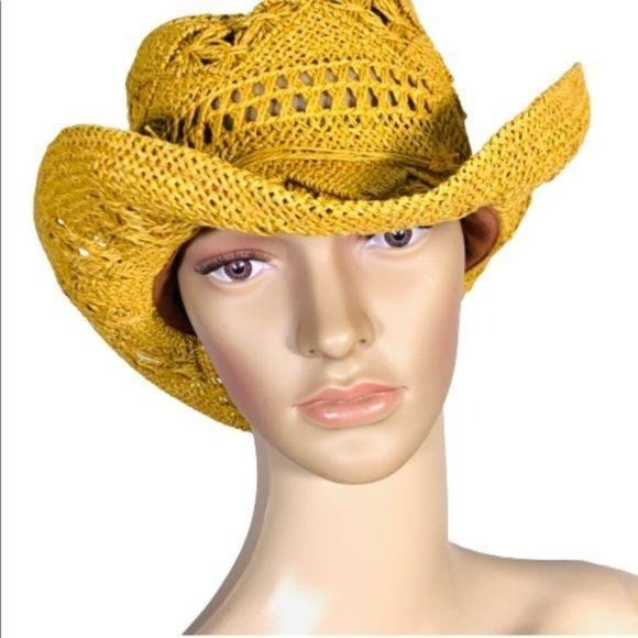 GAP | Accessories | Tan Open Weave Boho Straw Hat Beach Vacation | Poshmark